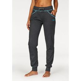 Bench. Loungewear Damen Relaxhose mit kontrastfarbenen N&auml;hten, Loungewear bunt 32/34, N-Gr