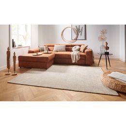 Hanse Home Teppich »Supersoft« rechteckig 10 mm Höhe Kurzflor, Läufer Modern, Einfarbig, Wohnzimmer, Schlafzimmer beige Obermaterial: 100%...