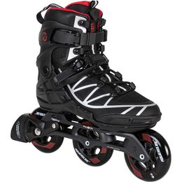 Powerslide Inlineskates »Phuzion Argon Scarlet 100« schwarz, silberfarben, rot