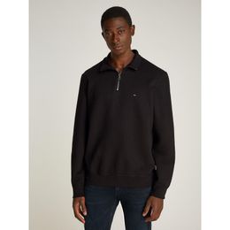 Tommy Hilfiger Sweatshirt »ESSENTIAL FLEECE 1/4 ZIP« mit Stehkragen Black 3XL 3XL Troyer von Tommy Hilfiger