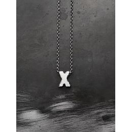 Reytel Necklace 'Letter X' male Silver size 45 cm