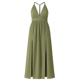 WENOR Kleid 'AURELA-BOHO' Damen Größe 36/40 oliv Winterkleid