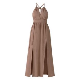 WENOR Kleid 'AURELA-BOHO' Damen Größe 36/40 sand Winterkleid