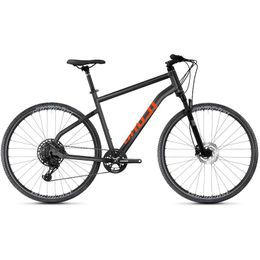 GHOST Fitnessbike &raquo;Square Cross Essential AL U&laquo; 12 Gang SRAM SX Eagle Schaltwerk Kettenschaltung f&uuml;r Damen und Herren, Kettenschaltung silberfarben