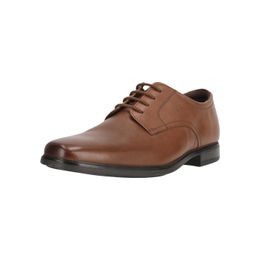 Schn&uuml;rschuh Clarks "Howard Walk", Herren, Gr. 46, braun, Leder, Schuhe Schn&uuml;rschuh, mit atmungsaktivem Innenfutter