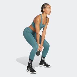 adidas Performance Sport-BH Damen Größe XXXS/XXS cyanblau