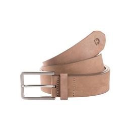 Tom Tailor Denim Ledergürtel »TTDCHARLIE« 3.5 cm breiter Herrengürtel, Denim Look, Veloursleder beige