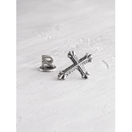 Reytel Earring 'CHROME CROS' male Silver size One Size