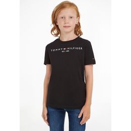 Tommy Hilfiger Jungen T-Shirt &raquo;ESSENTIAL TEE&laquo; f&uuml;r Jungen und M&auml;dchen schwarz 5/110