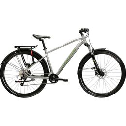 KROSS Mountainbike &raquo;Hexagon 4.0&laquo; 16 Gang Shimano ACERA M3020 Schaltwerk Kettenschaltung silberfarben+schwarz