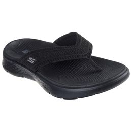 Skechers Zehentrenner »GO WALK FLEX SANDAL«, Badeschuh, Strandschuh, Sommerschuh mit Goga Mat Fußbett schwarz 39 39 Sportives Modell von Skechers...