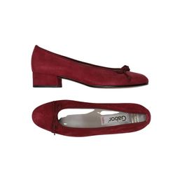 Gabor Ballerina Damen Größe 39.5 Second Hand rot