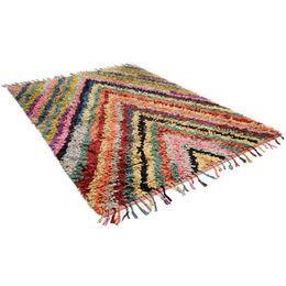 Tom Tailor HOME Teppich &raquo;Vivid Stripes&laquo; rechteckig 5 mm H&ouml;he handgewebt, mit Fransen, Boho-Style multi Obermaterial: 80% Wolle, 20% Baumwolle B :...