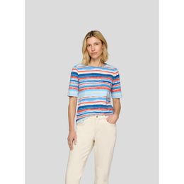 Rabe Rundhalsshirt mit grafischem Muster Mandarine 40 40 Halbarm-Shirt von Rabe MODEN