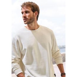 John Devin Sweatshirt Langarm, Pullover mit Rundhals, Baumwollmischung creme M (48/50) M (48/50) Sweatshirt von John Devin