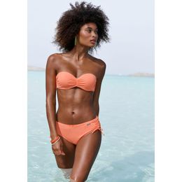 Venice Beach Bikini-Hose »Lucky« aus gerippter Strukturware lachs 38 - N-Gr N-Gr 38 Trendige Unifarbe