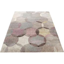 Esprit Teppich &raquo;Modernina ESP-3378&laquo; rechteckig 13 mm H&ouml;he weicher Kurzflor in modernem Design, Wohnzimmer, Schlafzimmer, bunt pastellrosa...