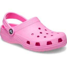 Crocs Clog »Classic K« Sommerschuh, Hausschuh, Badeschuh mit schwenkbarem Fersenriemchen rosa 28 28 Clog mit sommerlicher Lochung, schön mit Crocs...