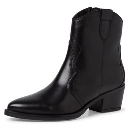 Tamaris Cowboy Stiefelette in spitzer Form schwarz 37 37 Trendige Stiefelette mit Rei&szlig;verschluss