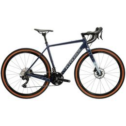 KROSS Gravelbike »Gravelbike Esker 8.0 28" blau 24 Gänge« 24 Gang Shimano GRX RX820 Schaltwerk Kettenschaltung blau+blau