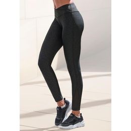 active by Lascana LASCANA ACTIVE Funktionsleggings Sportleggings mit V-förmigen Bündchen in Leo-Optik schwarz XS (32/34) - N-Gr N-Gr XS (32/34) Performance Leggings...
