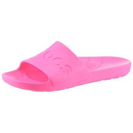Crocs Pantolette »Slide«, Badeschuh, Schlappen, Strandschuh mit bequemem Fußbett pink 37 37 Pantolette von Crocs für die Freizeit oder Strand
