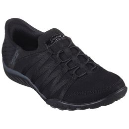 Skechers Slip-On Sneaker »BREATHE-EASY-ROLL-WITH-ME« Freizeitschuh für Maschinenwäsche geeignet schwarz-uni 39 39 In veganer Verarbeitung