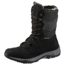 Rieker Winterboots mit kuscheligem Warmfutter schwarz-kombiniert 42 42 Mit TEX-Membran, dadurch wasserabweisend, winddicht und atmungsaktiv