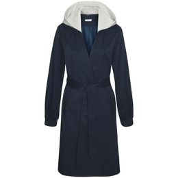 Lascana Parka mit Kapuze mit abnehmbarer Kapuze, Parker, casual navy 40 40 Mit integrierten Gummizug am Rücken und Bindegürtel