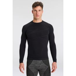 XTREME SOCKSWEAR Unterhemd »MEN THERMAL WOOL UNDERSHIRT« mit Merinowoll-Anteil hohem Rundhals-Ausschnitt für kalte Temperaturen black melange XXL...