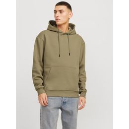 Jack & Jones JACK & JONES Kapuzensweatshirt »JJEBRADLEY SWEAT HOOD NOOS« mit Känguru Tasche Coriander L L Herren-Sweatshirt von Jack & Jones