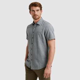 PME-Legend PME LEGEND Kurzarmhemd &raquo;Short Sleeve Shirt Ctn Linen 2 tone&laquo; in melierter Optik Salute L - N-Gr N-Gr L Hemd kurzarm von PME Legend