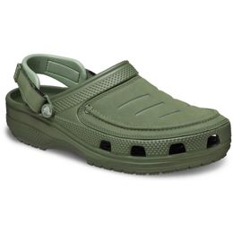 Crocs Clog »Yukon Vista II LiteRide Clog« Sommerschuh, Gartenschuh, Trekking, mit komfortablem Fersenriemen khaki - army green 42 42 Robuster Clog...