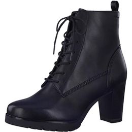 Tamaris Schn&uuml;rstiefelette, Trichterabsatz, Stiefelette, Businessmode in veganer Verarbeitung schwarz 36 36 Zeitlose Stiefelette mit handlichem...