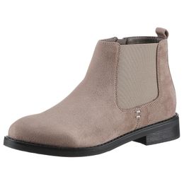 ANISTON SHOES Chelseaboots, Stiefelette, Blockabsatz, mit breitem Stretch - NEUE KOLLEKTION taupe 41 41 Klassischer Boots mit Reißverschluss innen...