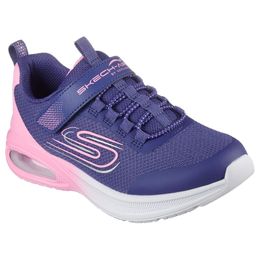Skechers Kids Sneaker »MICROSPEC MAX ADVANCE«, Slip-OnSneaker, Klettverschluss, S-Logo, Größenschablone zum Download lila-rosa 36 36 Cooler Sneaker...