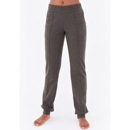 H.I.S. H.I.S Relaxhose mit Piping vorn, Loungeanzug anthrazit meliert 36/38 - N-Gr N-Gr 36/38 Jogginghose zum Relaxen