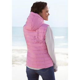 ELBSAND Steppweste Mit abnehmbarer Kapuze rosa L (40)