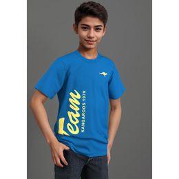 Kangaroos Jungen Kangaroos T-Shirt &raquo;TEAM-Print&laquo;, mit Logo-Print f&uuml;r Jungen blau 140/146