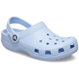 Crocs Clog »Classic K« Sommerschuh, Hausschuh, Badeschuh mit schwenkbarem Fersenriemchen hellblau 28 28 Clog mit sommerlicher Lochung, schön mit...