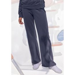 H.I.S. H.I.S Relaxhose im maritimen Stil, Loungeanzug navy 32/34 - N-Gr N-Gr 32/34 Weite Sweathose mit Biesen am Vorderbein