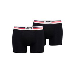 Levi's LEVI'S Boxershorts »LEVIS MEN PL SPW LOGO BOXER BRIEF ORG 2P« 2er Pack, mit breitem Logobund black L L Bequemer elastischer Bund hergestellt mit...