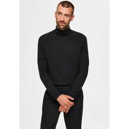 Selected Homme Rollkragenpullover »SLHBERG ROLL NECK NOOS« Black S S Pullover von Selected Homme