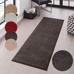 Hanse Home Teppich &raquo;Pure 100 Kurzflor&laquo; rechteckig 13 mm H&ouml;he Kurzflor, uni, umkettelt, L&auml;ufer, Wohnzimmer, Kinderzimmer, Flur grau Kunstfaser