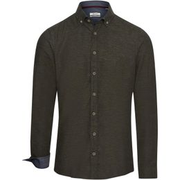 pure Langarm-Hemd Oliv-Braun (Gr&ouml;&szlig;e: XL)