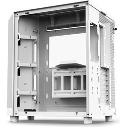 NZXT H6 Flow (ATX, Mini-ITX, mATX), PC Gehäuse, Weiss