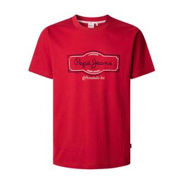 Pepe Jeans Shirt "Daxton" in Rot - 43% | Gr&ouml;&szlig;e S | Herren-plussize