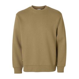 Selected Homme Sweatshirt in Khaki - 58% | Größe M | Herren-plussize