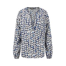 Fynch-Hatton Bluse in Dunkelblau/ Creme - 67% | Gr&ouml;&szlig;e 40 | Damen-blusen