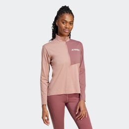 adidas terrex Damen Funktionsshirt "W MT HALFZ LS T", rosa, Gr. XS, Obermaterial: 100% Polyester, Shirts